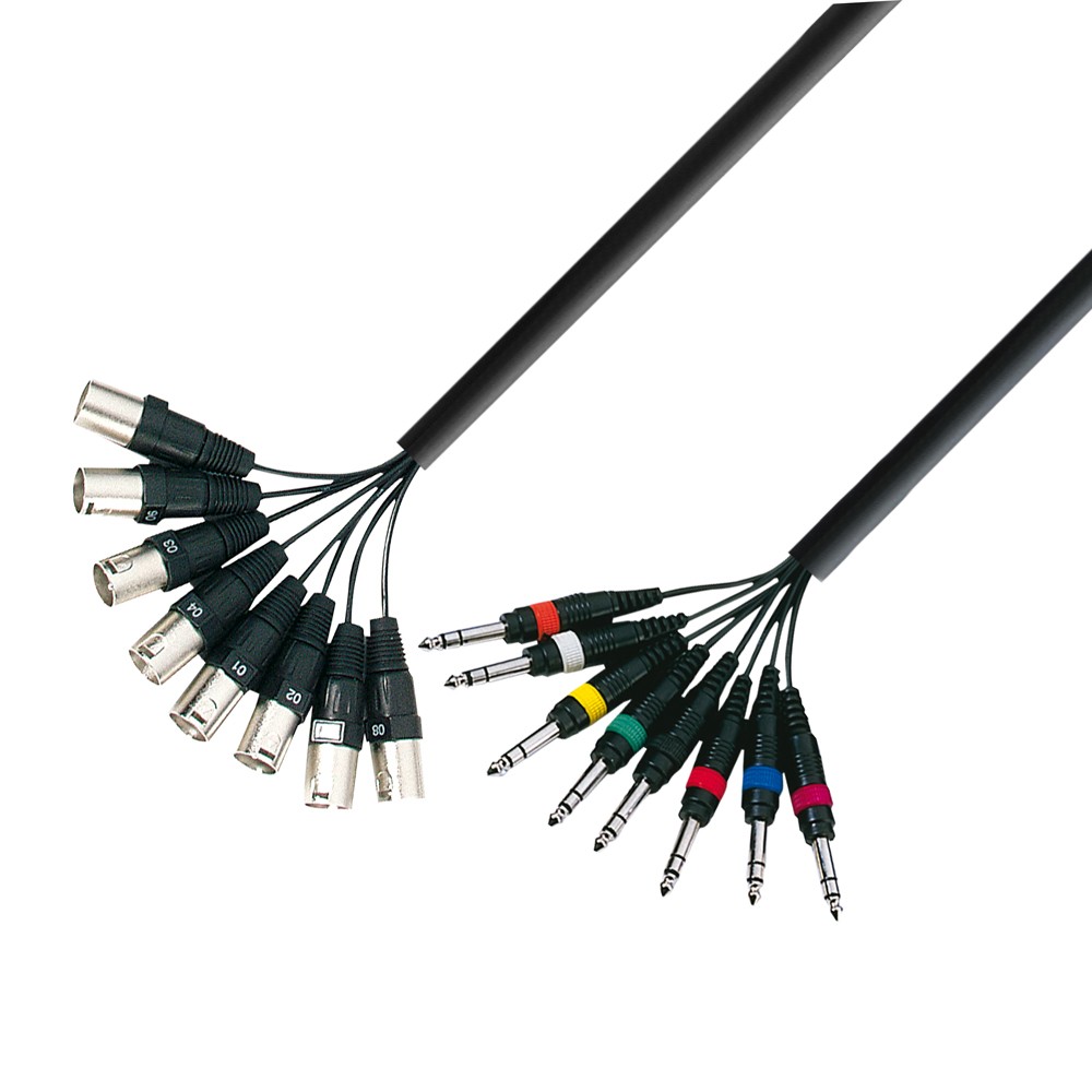 Cable multipolar Adam hall k3l8mv0500 multipaire xlr male vers jack ...