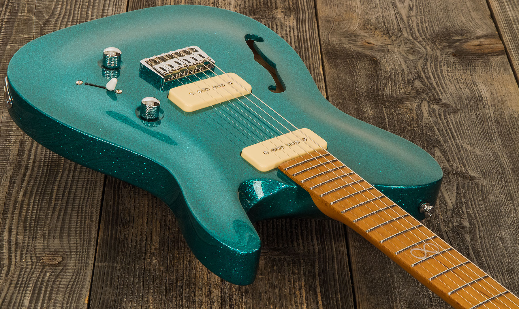 Chapman guitars ML3 Pro Traditional Semi-Hollow - aventurine green ...