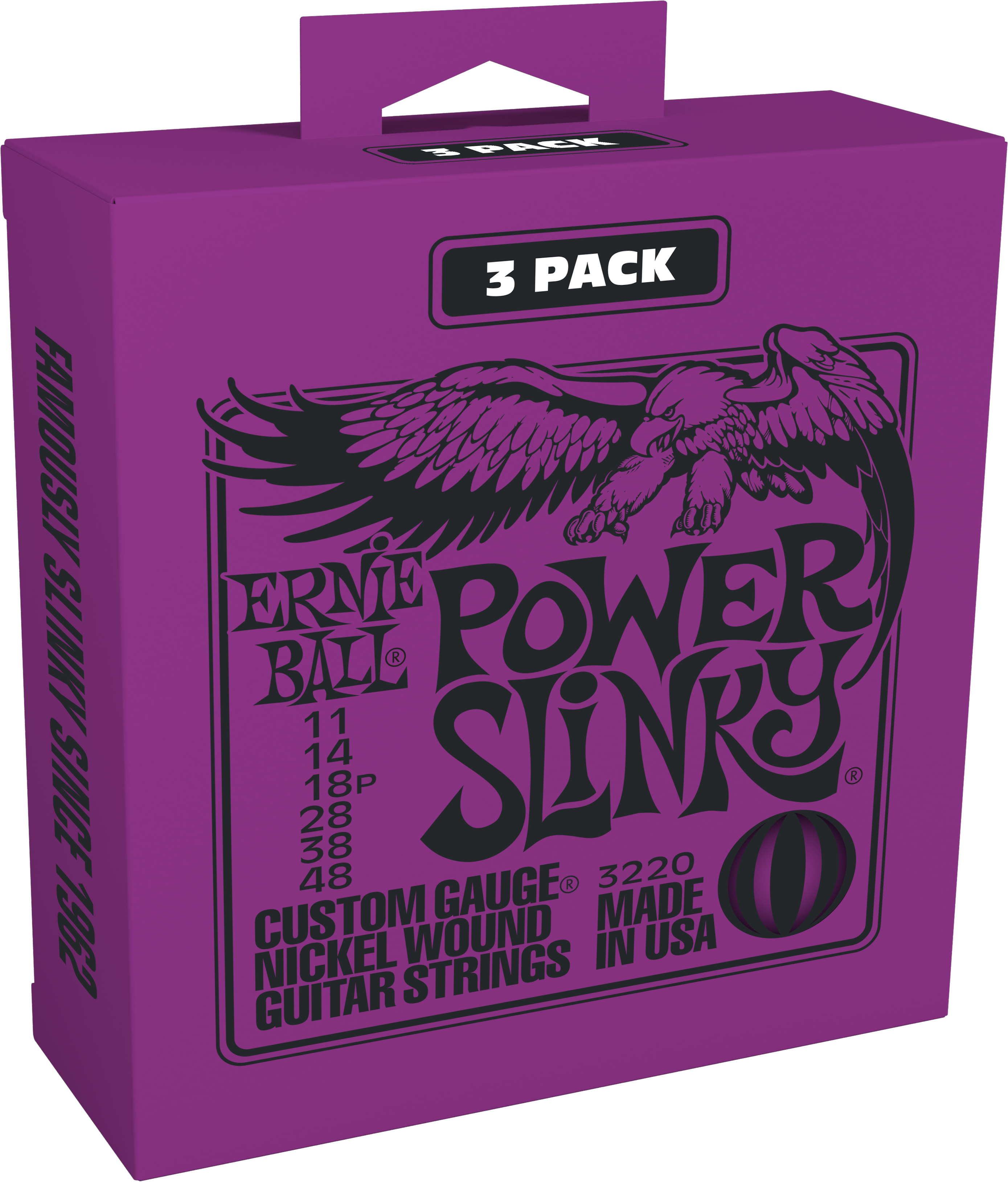 Cuerdas guitarra eléctrica Ernie ball Electric (3X SET) 3220 Power Slinky 11-48 - juego de cuerdas