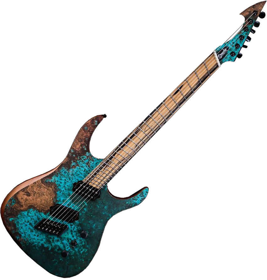 Multi-scale guitar Ormsby Hype GTR Elite 8 - copper print multicolor