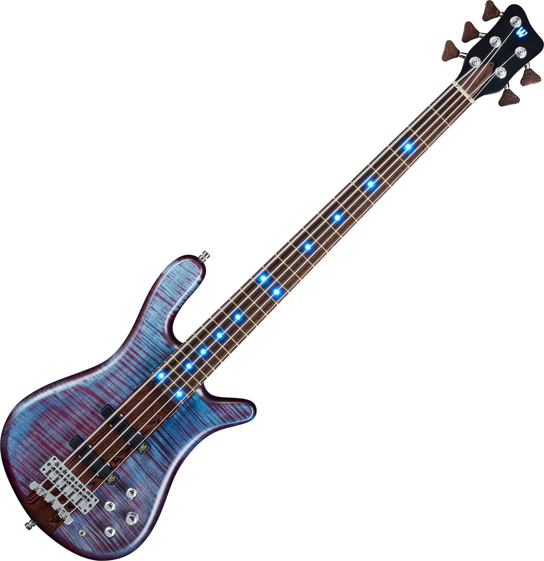 Bajo eléctrico de cuerpo sólido Warwick Custom Shop Streamer Stage I 5 ...